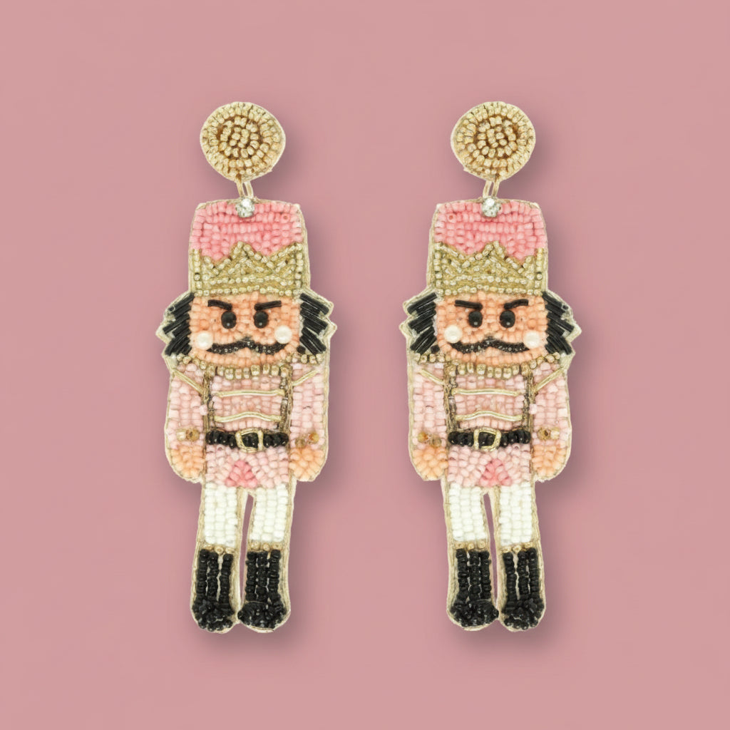 pink nutcracker seed beads – The Bleu Belle